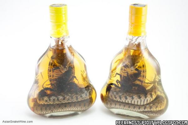 Boredom Crusher: Asian Snake Wine... I Dare You To Try It.