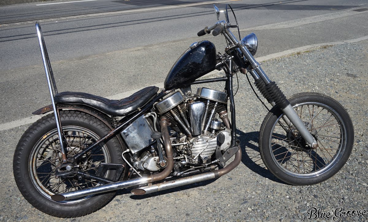 BLUE GROOVE SHOP BLOG: - SOLD - 54`Panhead Chopper