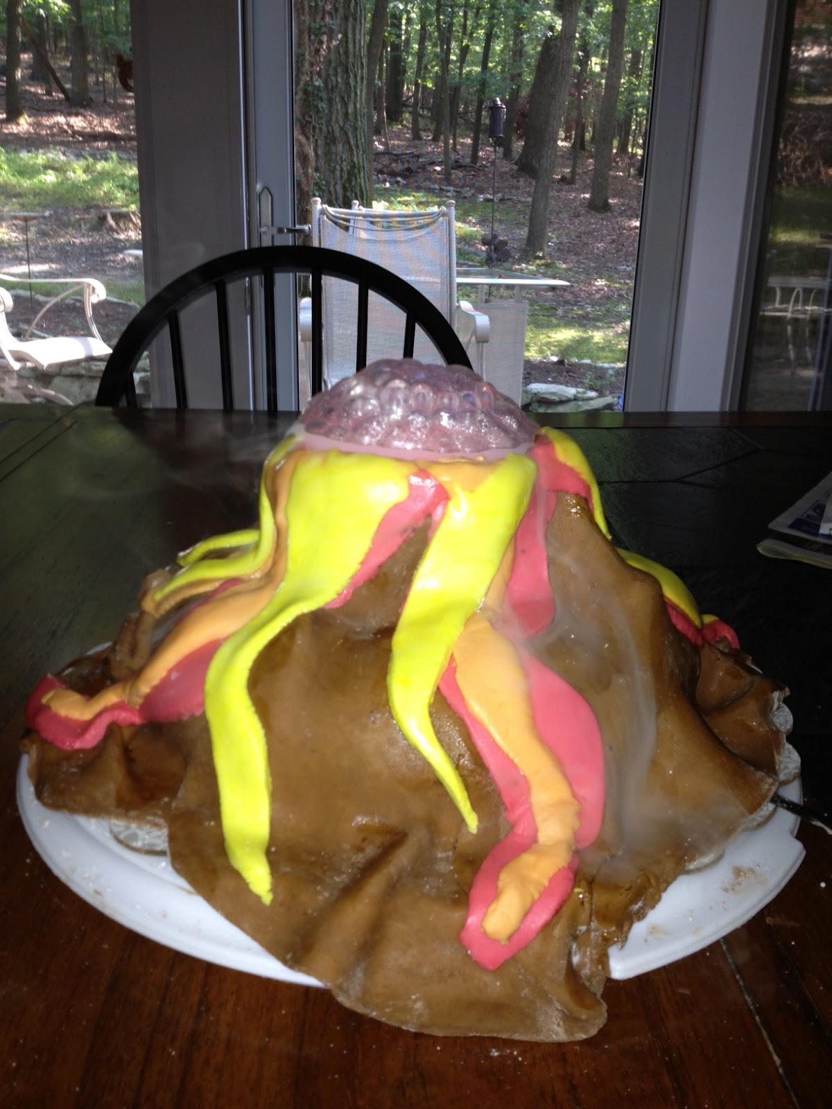 Dragonflies@Dawn: Dinosaur (Volcano) Cake Tutorial