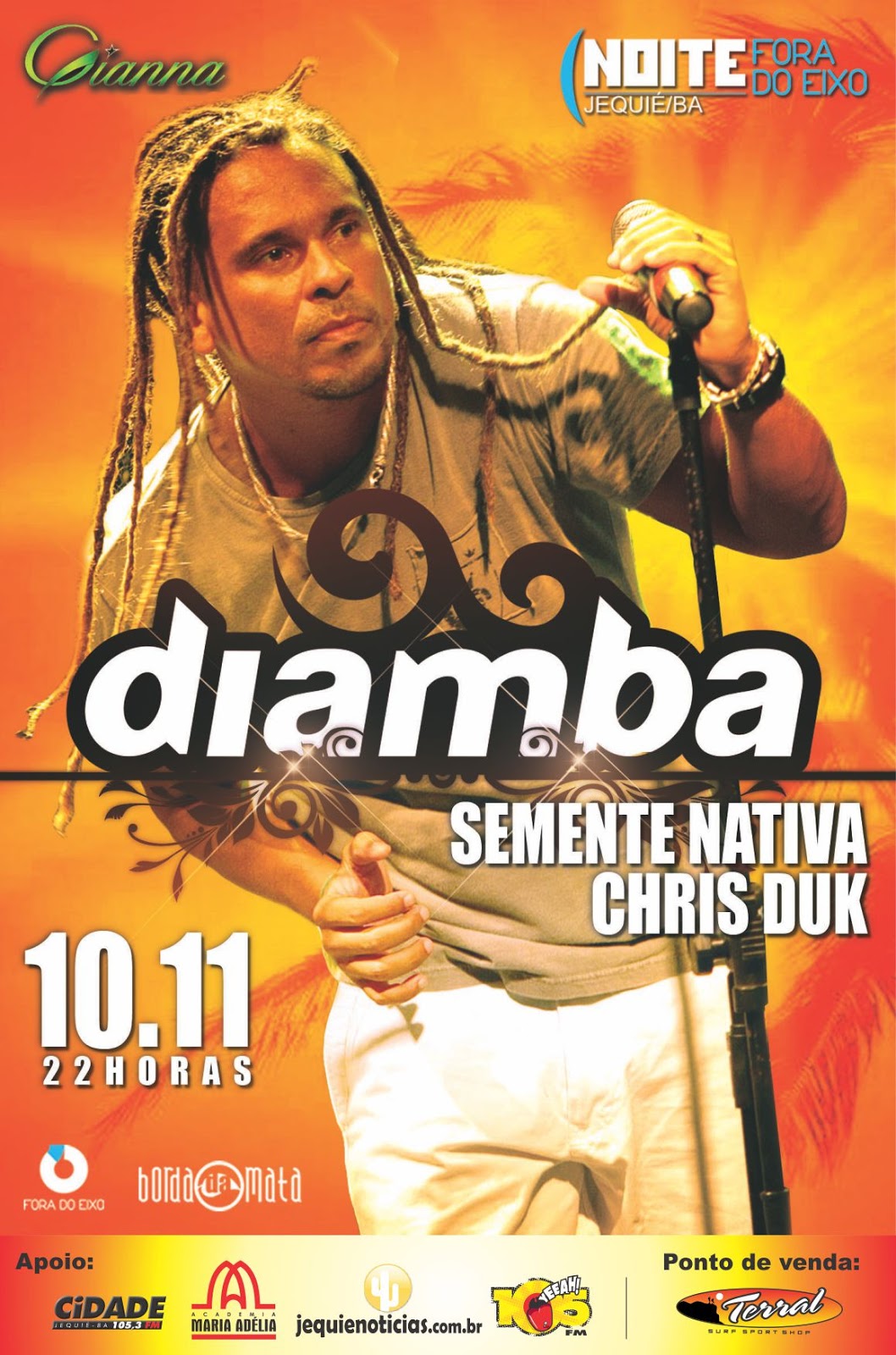 Coletivo Borda da Mata: Noite Fora do Eixo: Diamba, Chris Duk e Semente ...