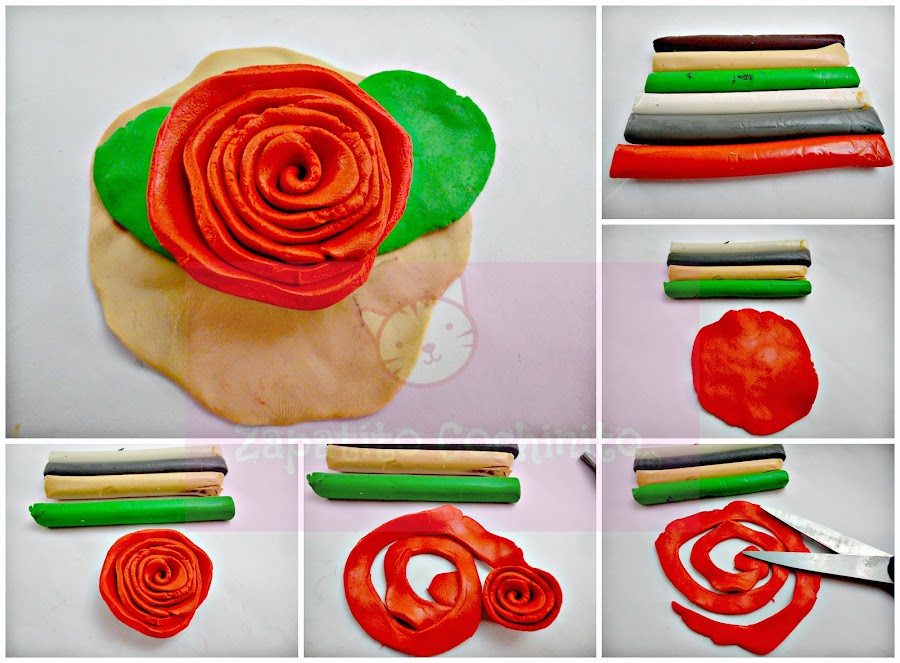 Rosa de plastilina | Manualidades