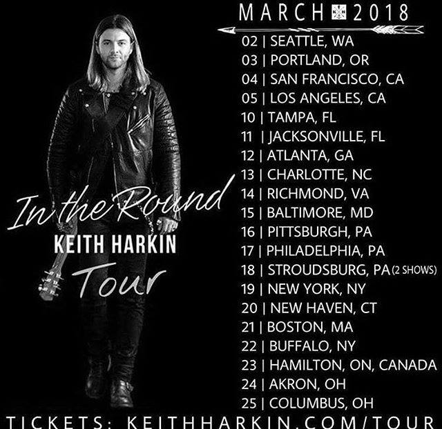 KEITH HARKIN Kicks Off "In The Round" Tour In Seattle! 3/2/18