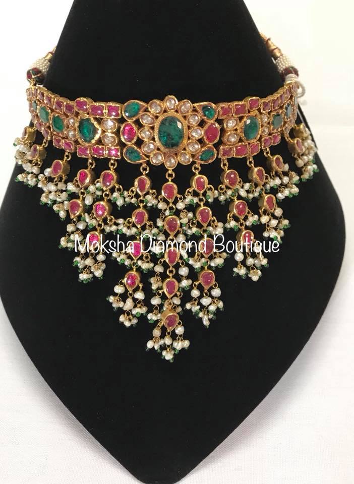 Ruby Choker by Moksha Diamonds - Jewellery Designs