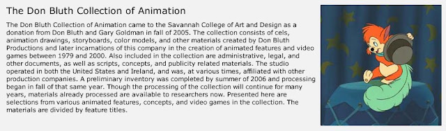 Animopus: The Don Bluth Collection of Animation (SCAD Digital Collections)