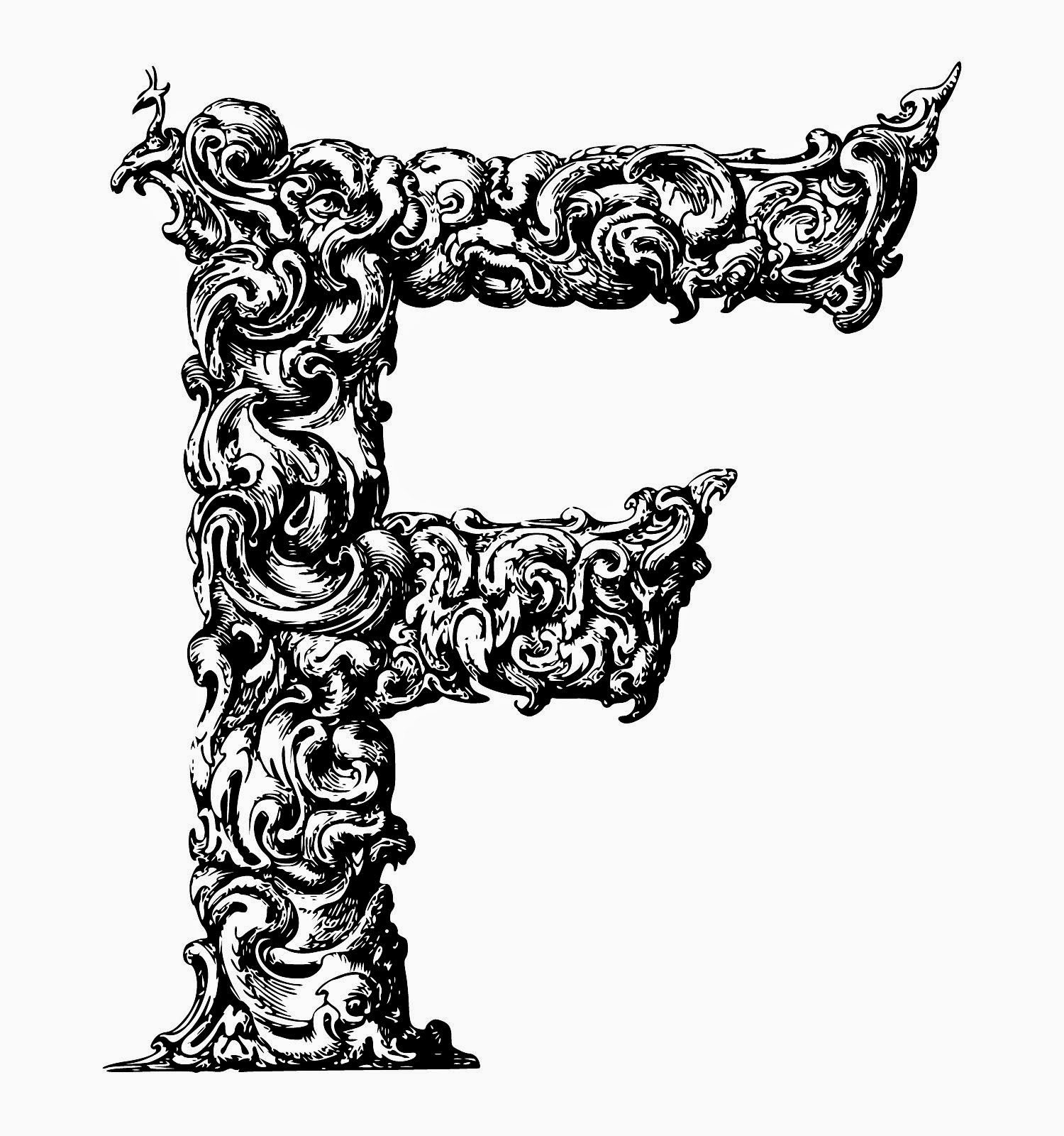 Create with TLC: Initial F Printable Freebie.........