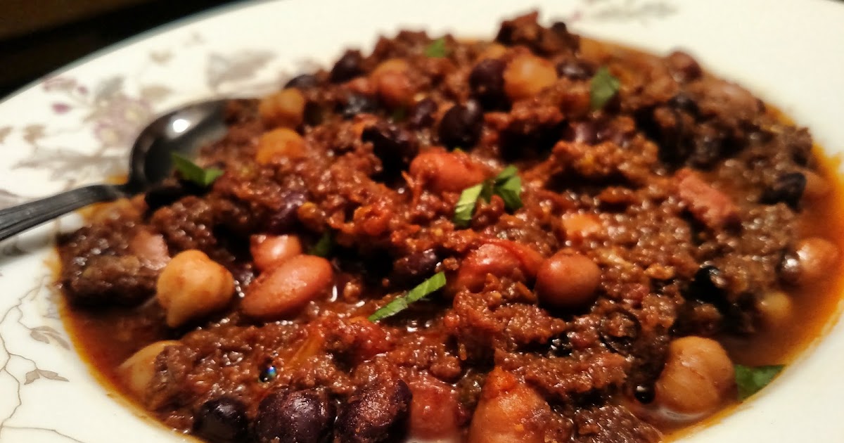 Food's Fan Club : Tri Color 'Pepper Steak' Style Venison Chili Beans