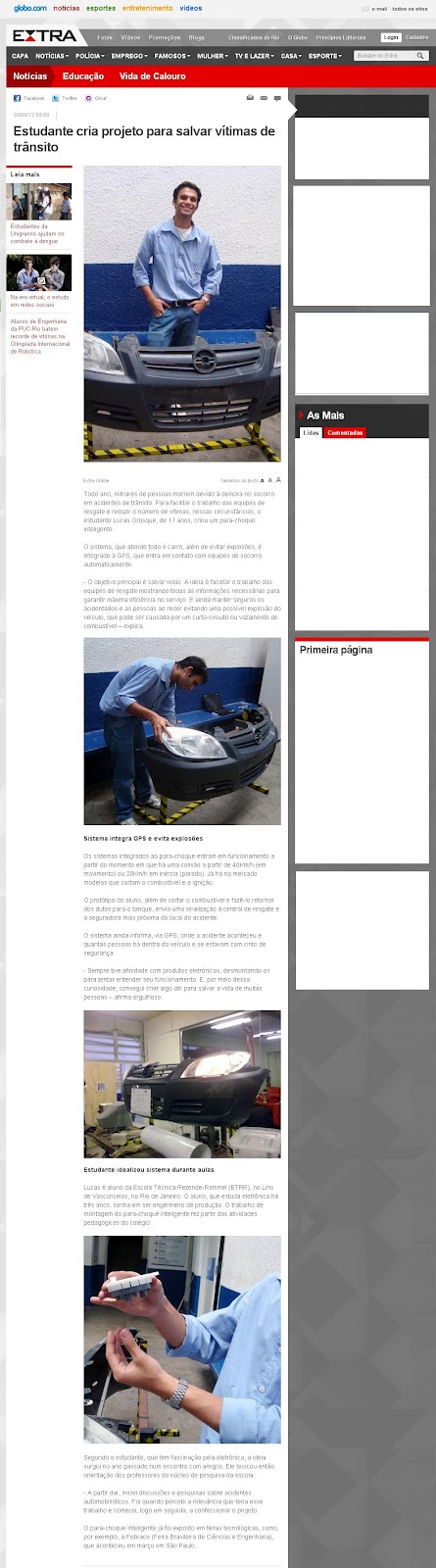 Blog da MercadoCom: Escola Técnica Rezende-Rammel na mídia