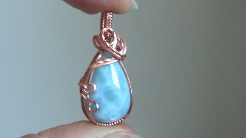 How to Wire Wrap a Tear Drop Cabochon / The Beading Gem