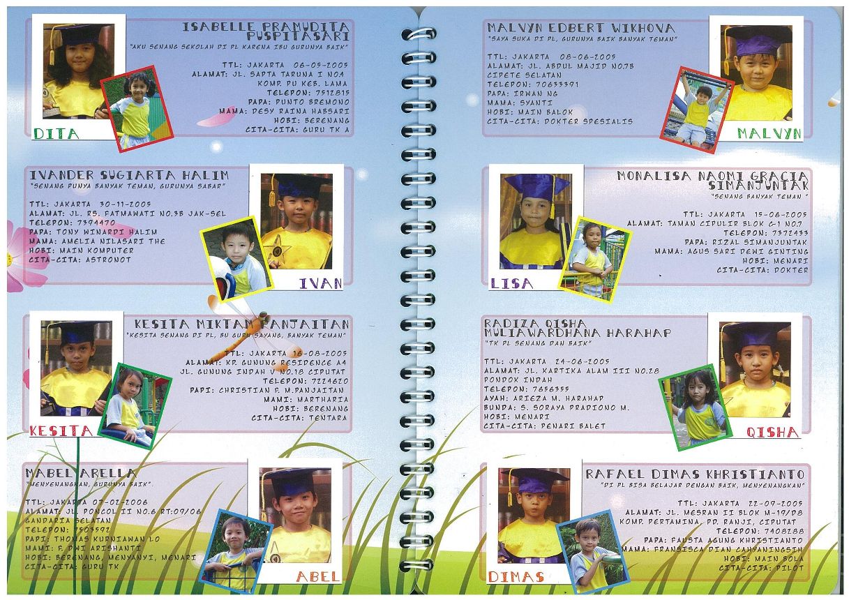 Keluarga Kecapi dan Kisahnya: Yearbook TK Nadhisa, 2011