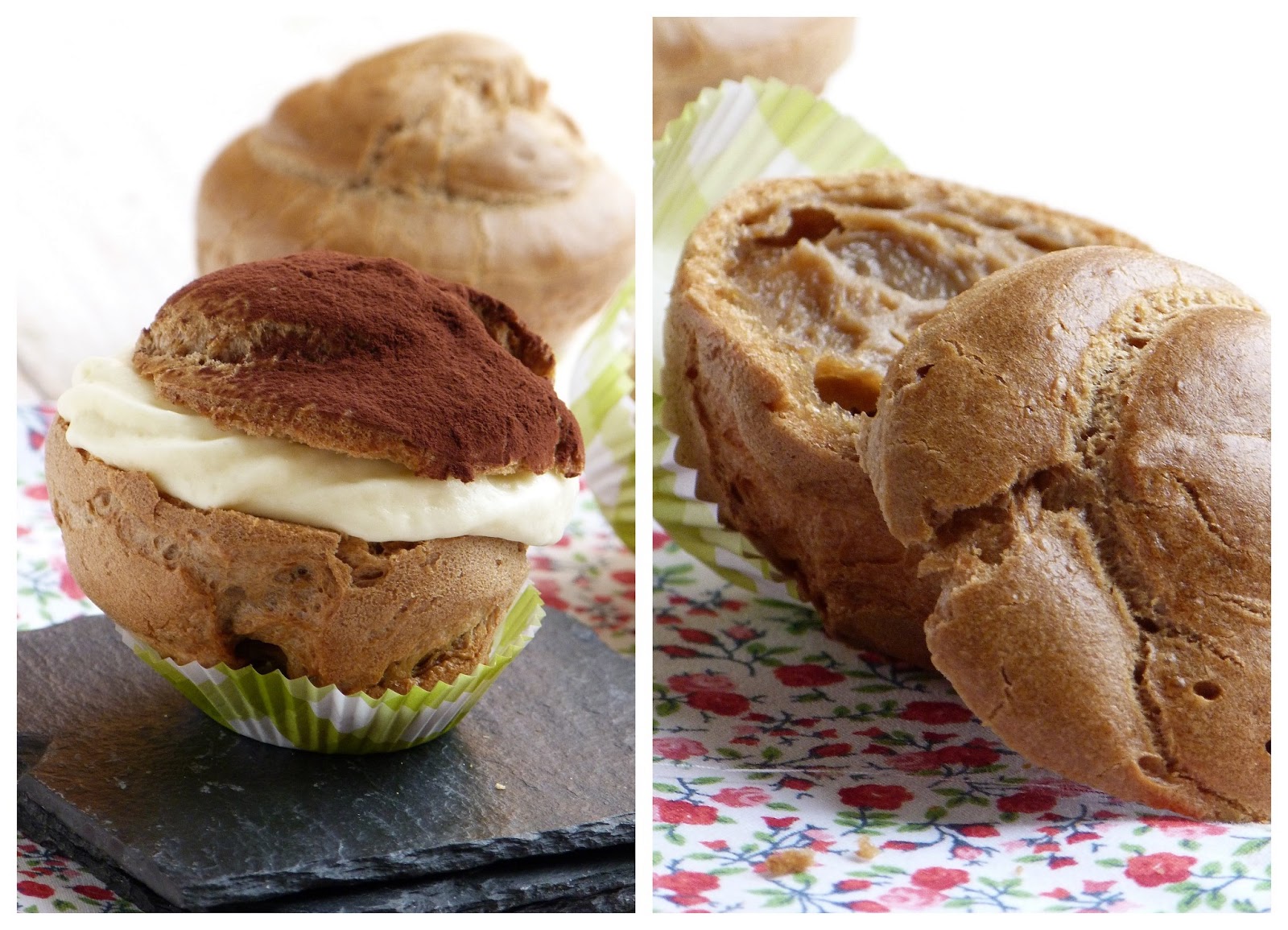 Chic, Chic, Chocolat: Tirami'choux: choux au café, crème façon tiramisu