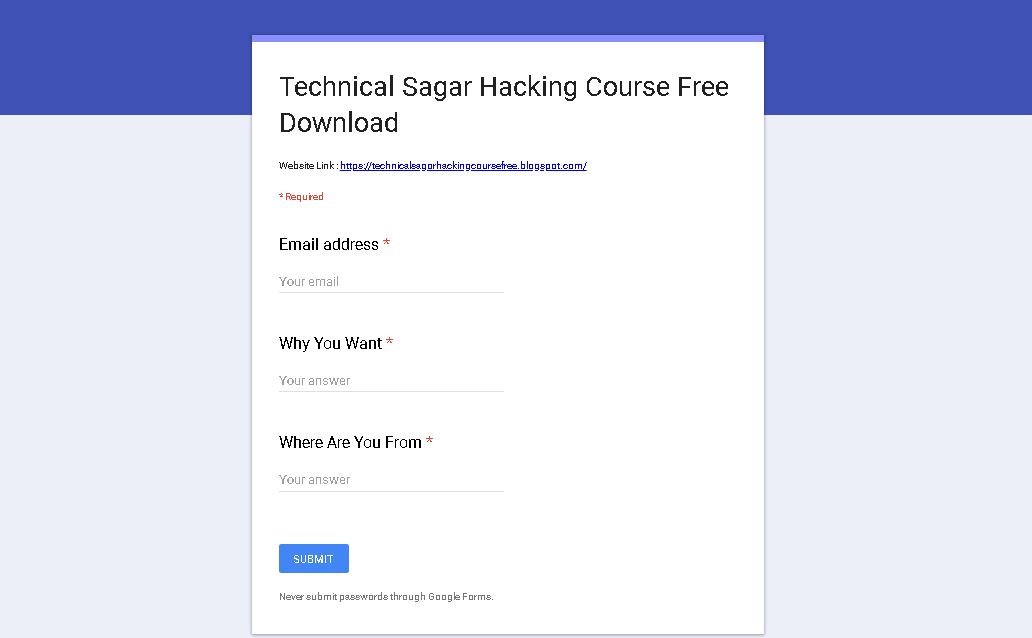 Technical Sagar Hacking Course Free Download: Technical Sagar Hacking ...
