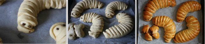 Cook like Priya: Caterpillar Bread with Step by step | Worm shaped ...