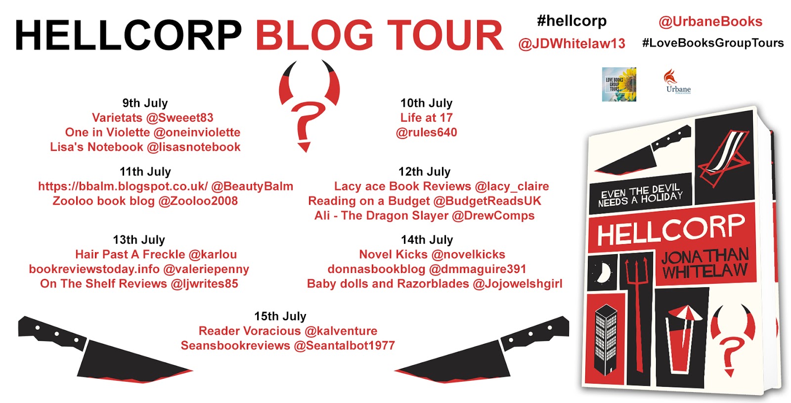 Hellcorp by Jonathan Whitelaw #BookReview #BlogTour