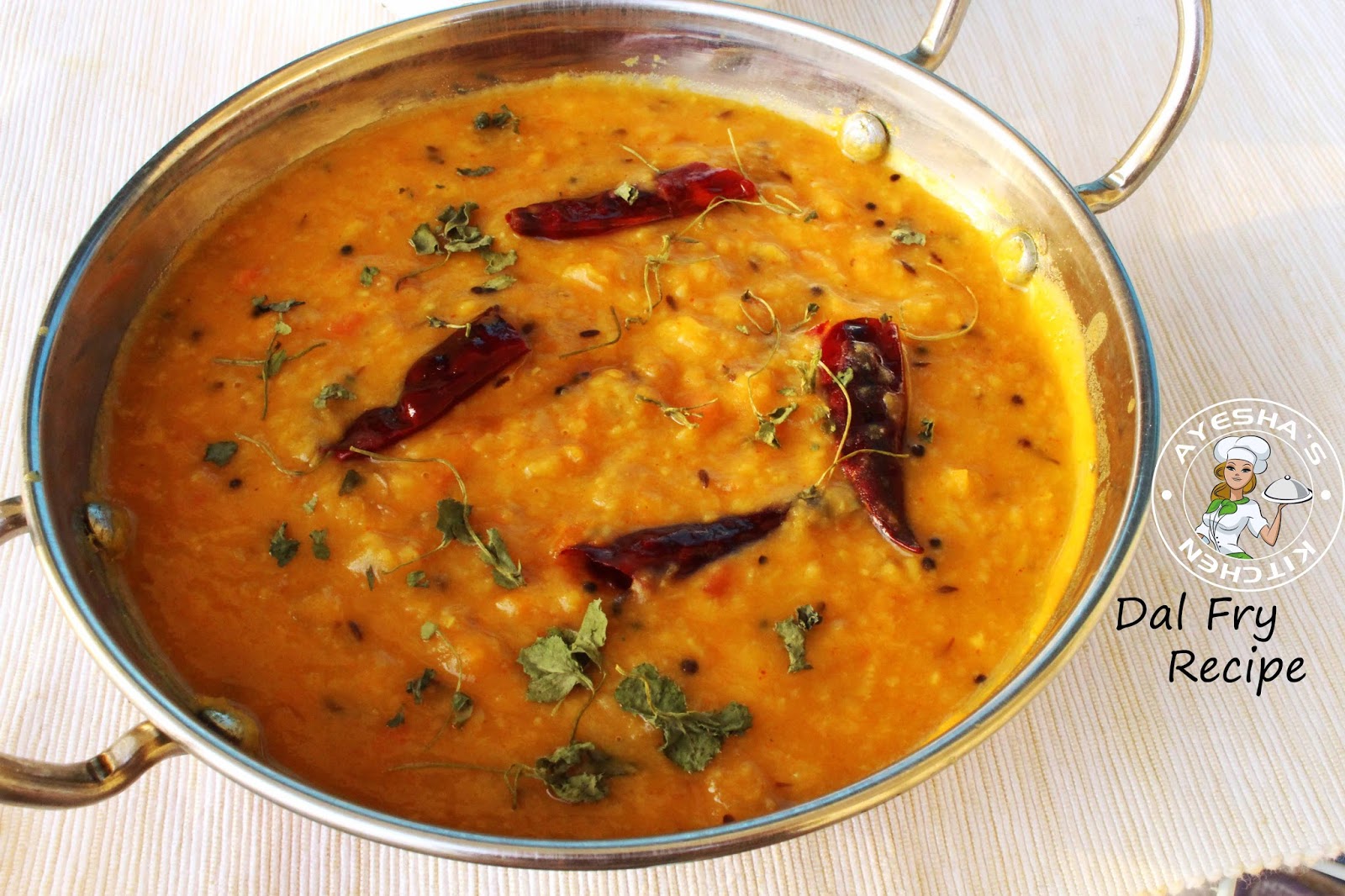 DAL FRY RECIPE / LENTIL CURRY - HEALTHY VEG SIDE DISHES