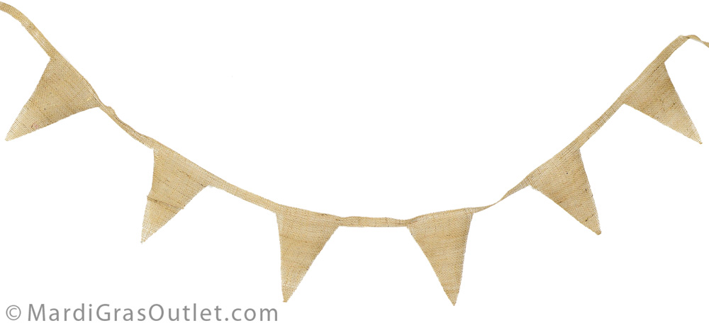 Party Ideas by Mardi Gras Outlet: DIY Burlap Pennant Banner for St ...