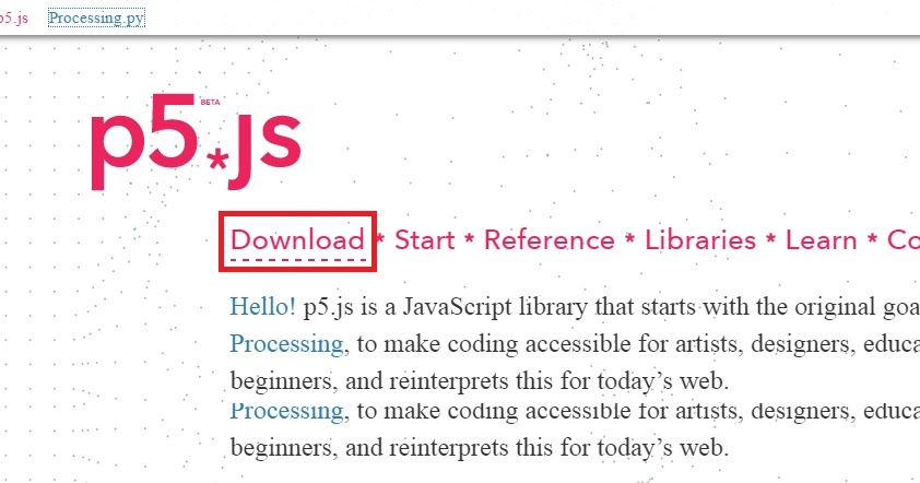 BeetleCraft: Tutorial - Instalación de P5.js