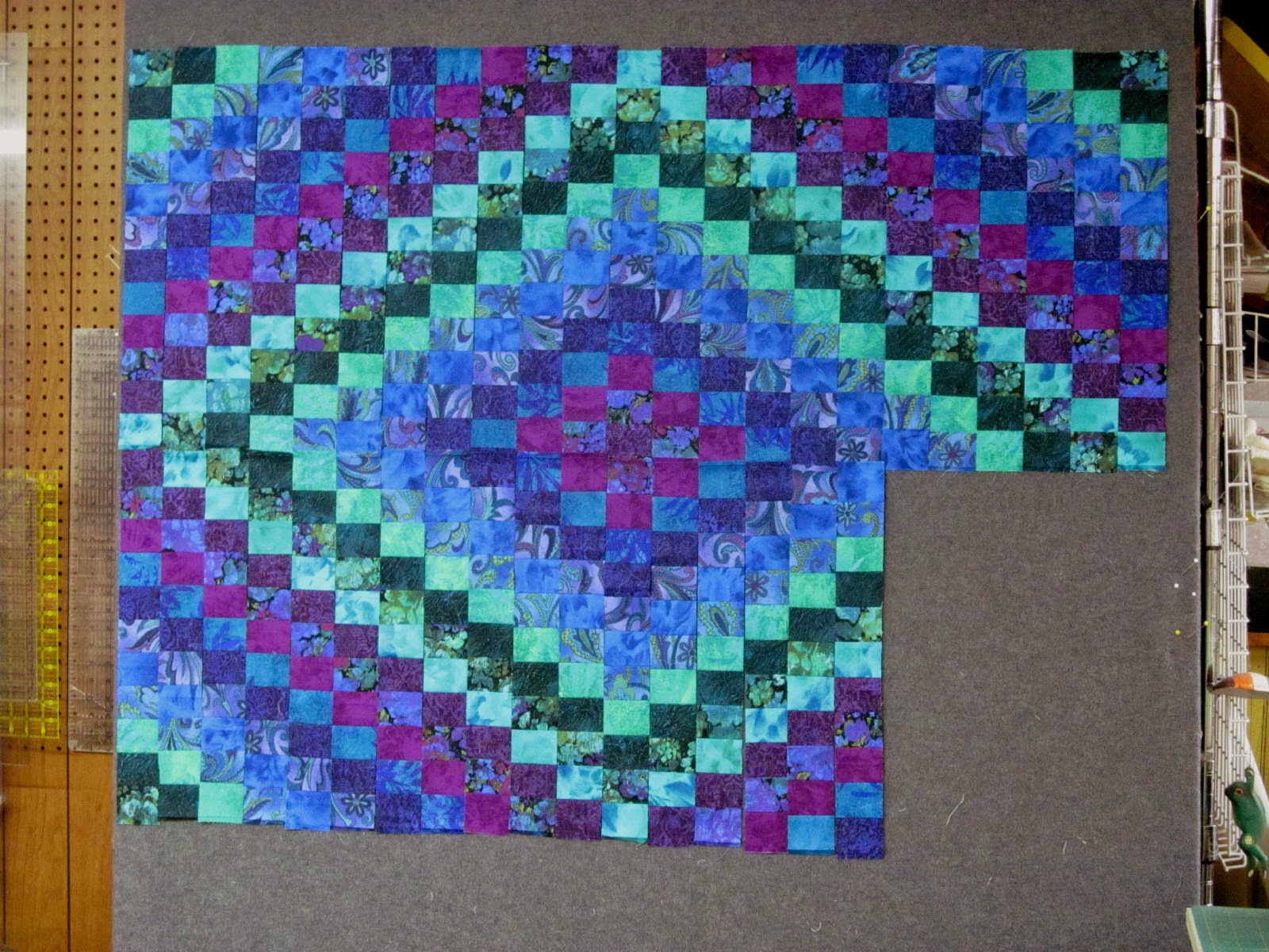 Exuberant Color : Class quilt starts..........
