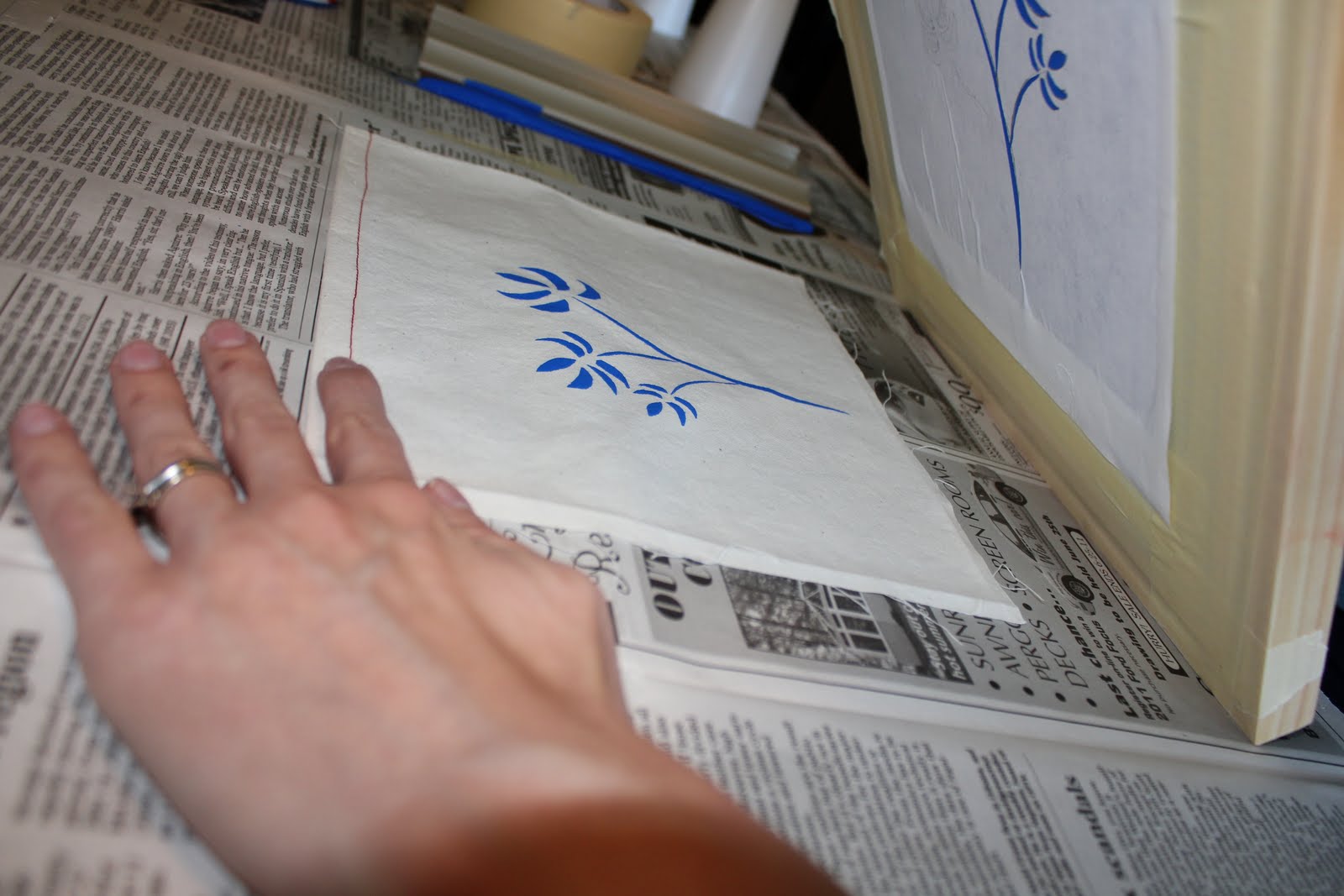 Learning to Screen Print - Paper Stencil - Cassie Brady