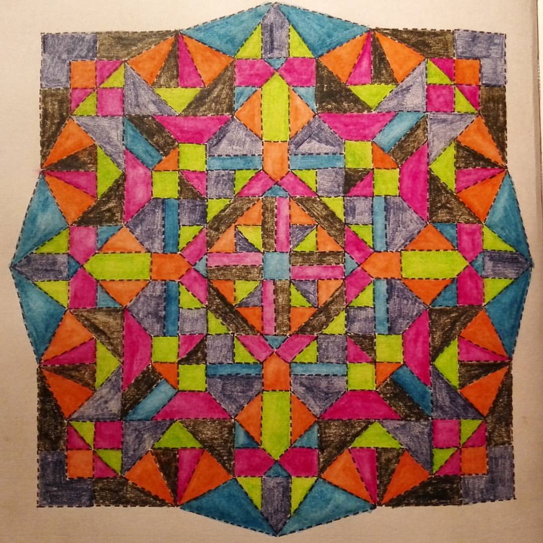 Caatje's Artsy Stuff: A grid mandala - step by step