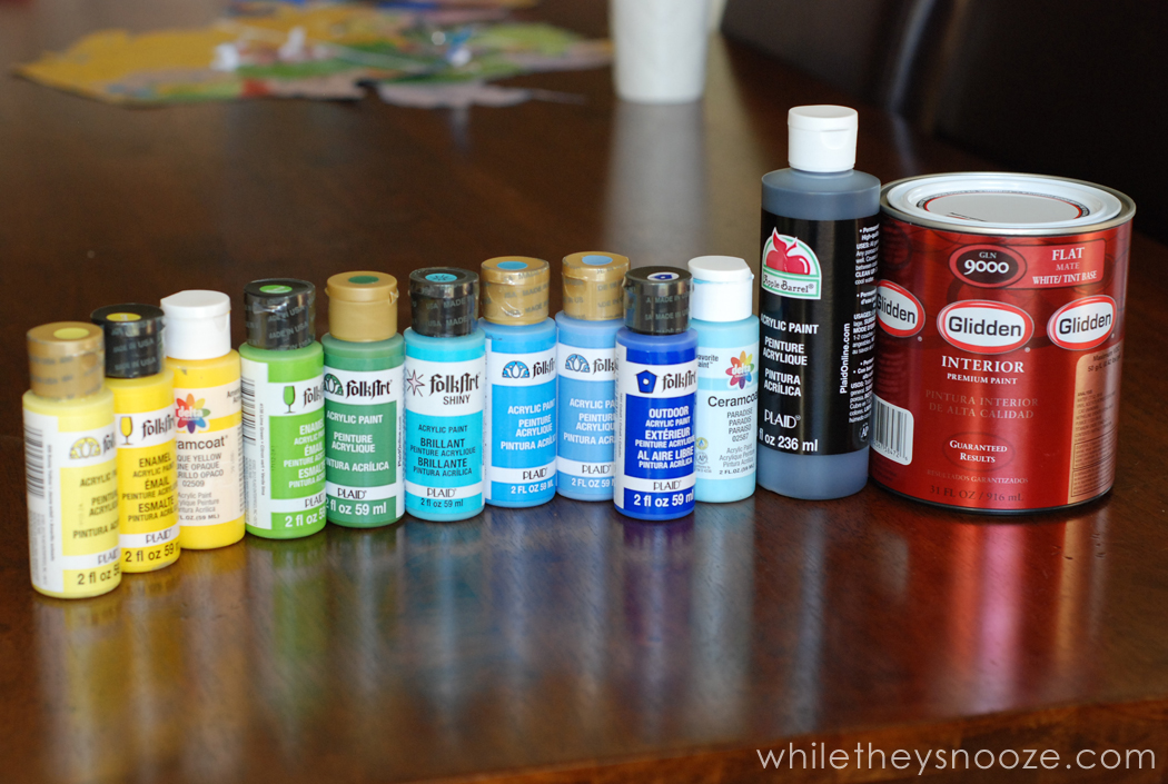 While They Snooze: DIY Map Table Tutorial