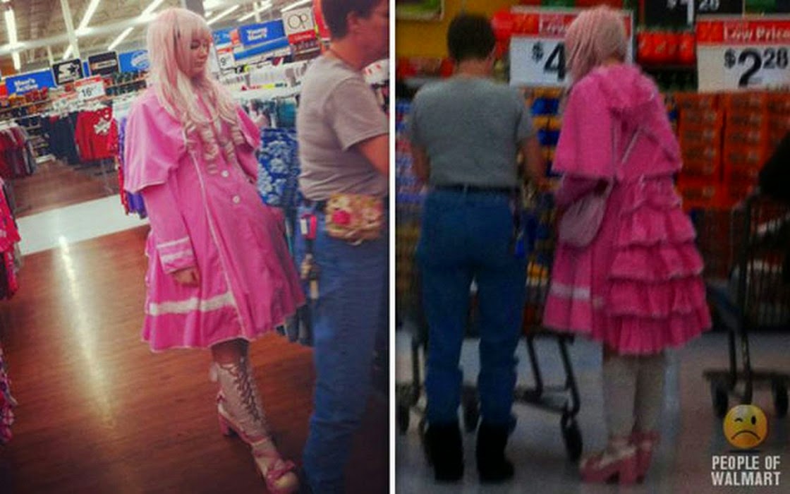 Chuck's Fun Page 2: Scene at Wal*Mart - no dress code shopping (18 images)