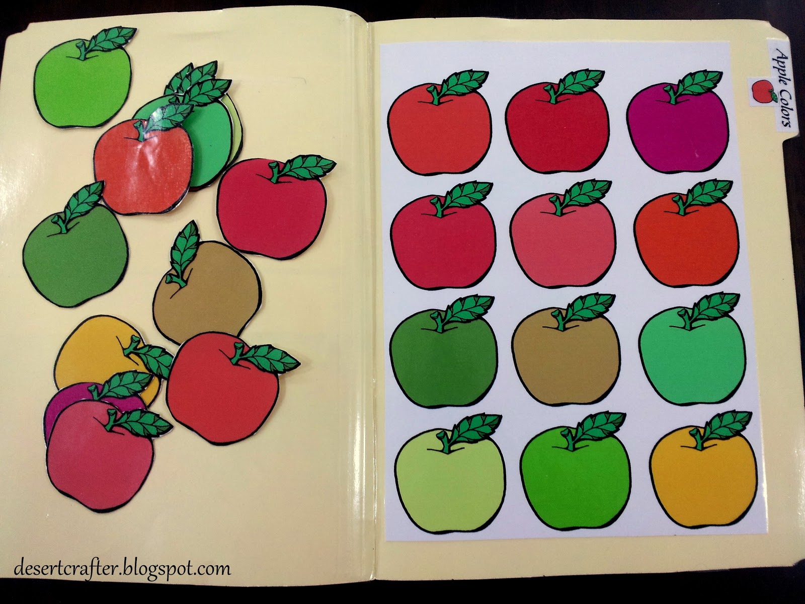 Desert Crafter: More File Folder Games for Preschoolers