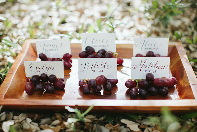 postcards and pretties: pretty details | edible autumn place cards