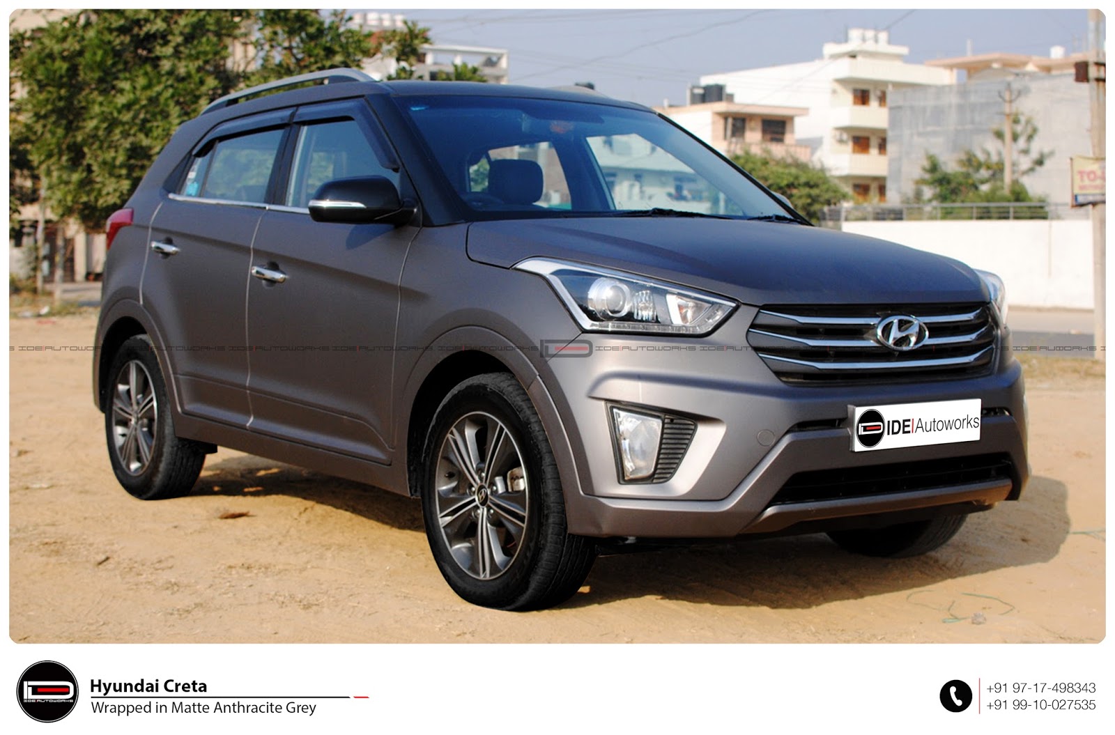 Hyundai Creta: Charcoal Grey Wrap | IDE Autoworks