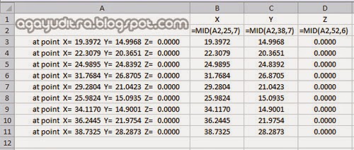 Aga Yuditra Blog: Mengambil Data Koordinat dari autoCAD ke Excel