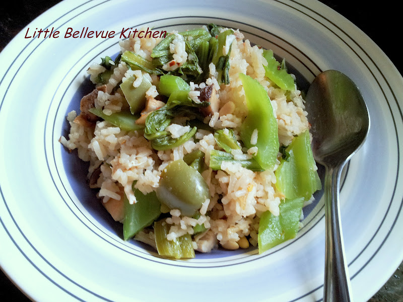 Little Bellevue Kitchen: Chinese Mustard Green Rice (Gai Choy)