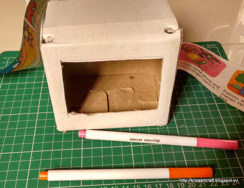 Art and Craft: How to make a cardboard box TV