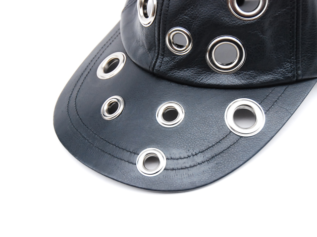 QLOZET NEWS: "BLACK NOON" EYELET CUSTOM LEATHER CAP