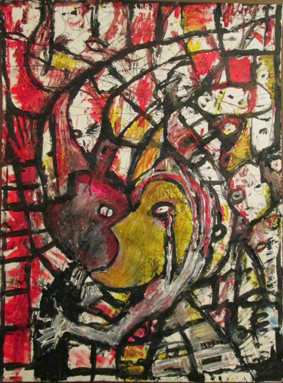TIM OZMAN ART PORTFOLIO AND AUCTIONS.: "Soul-Leech" 18"x24" mixed media ...