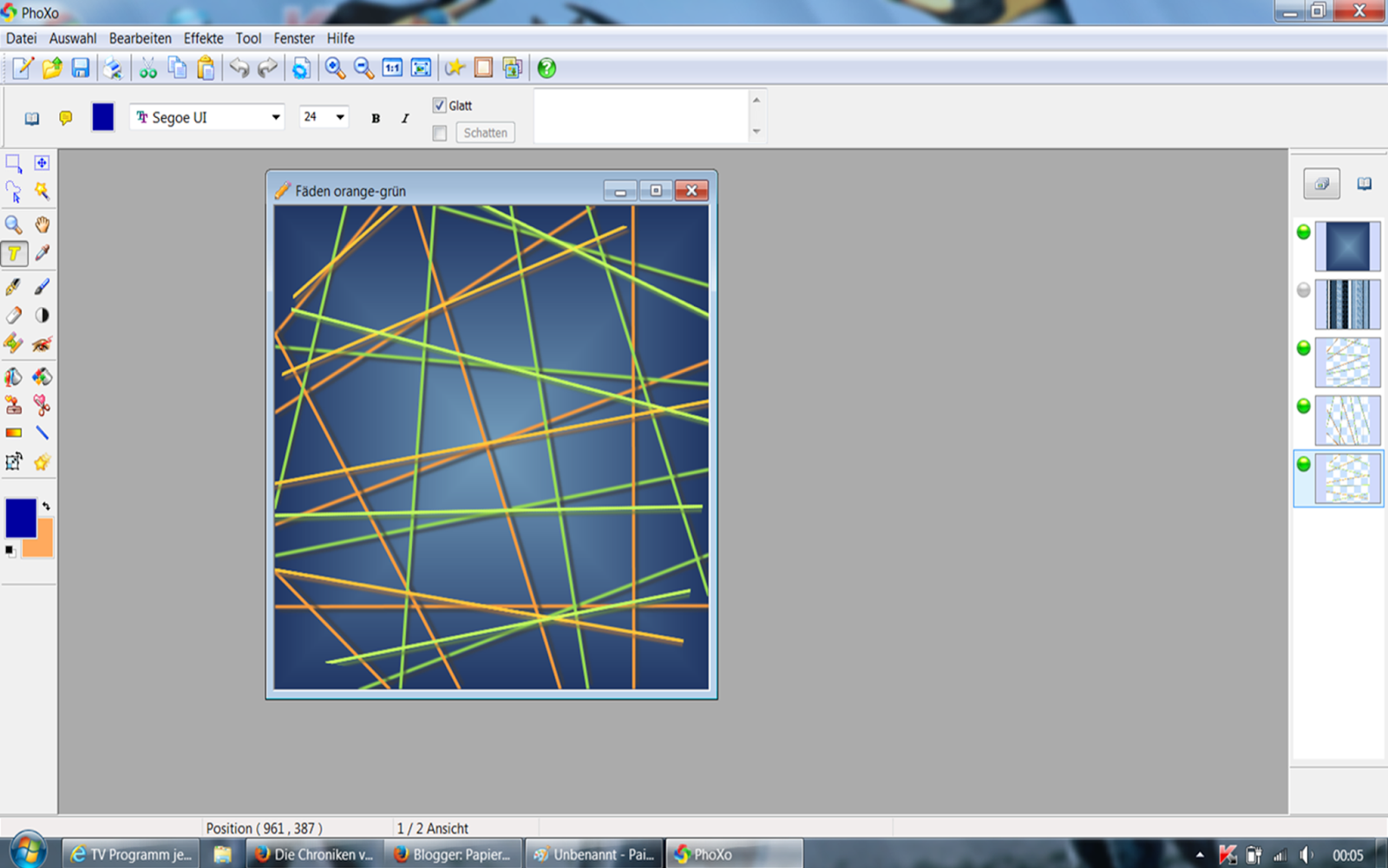 Papierpotpourri: Bildbearbeitungsprogramm PhoXo