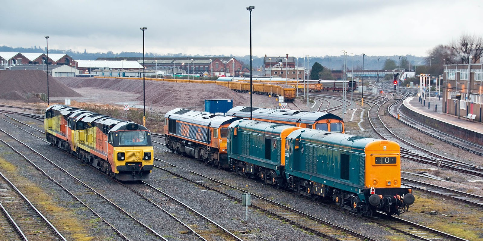 47s and other Classic Power at Southampton: Class 20s at Eastleigh ...