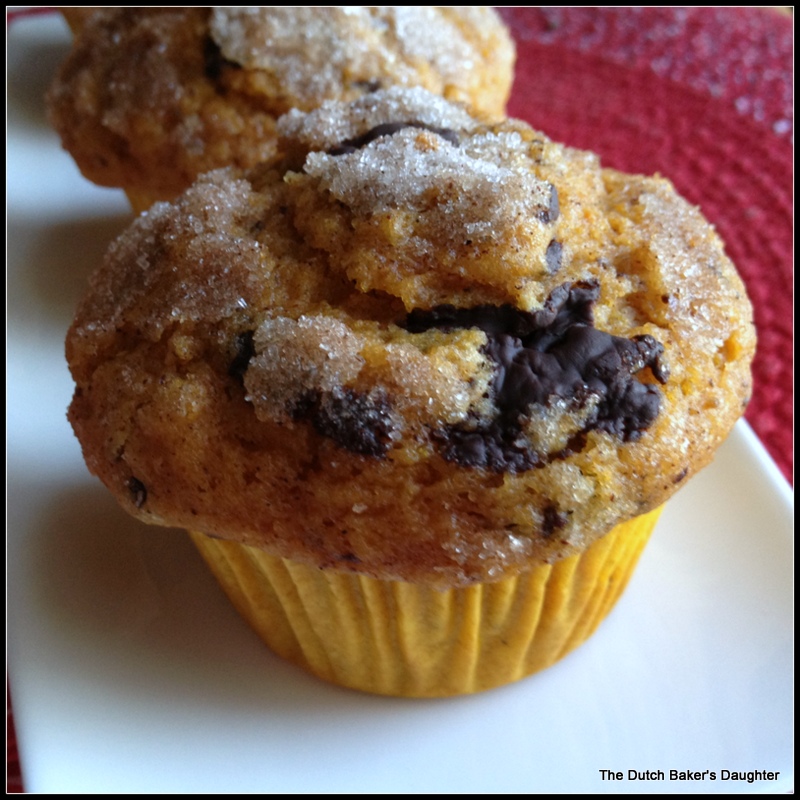 The Dutch Baker's Daughter: Pumpkin Java Chunk Muffins