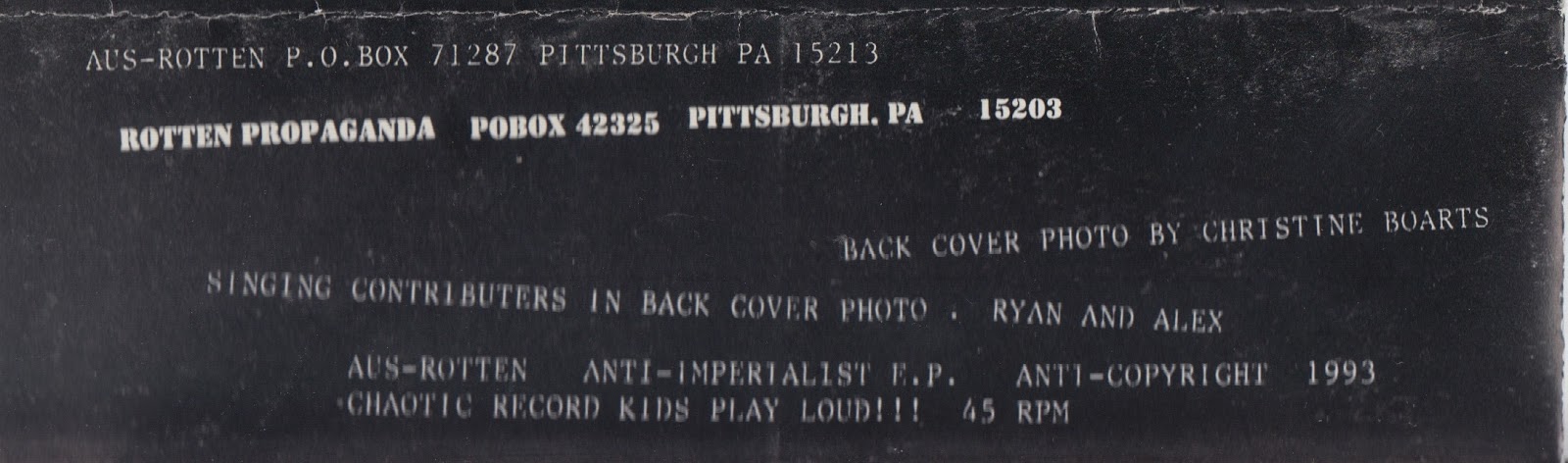 Aus Rotten Anti Imperialist Ep