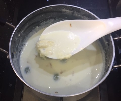 Shobha's Food Mazaa: RABRI & KULFI MADE FROM LEFT OVER KAJU PISTA KATLI