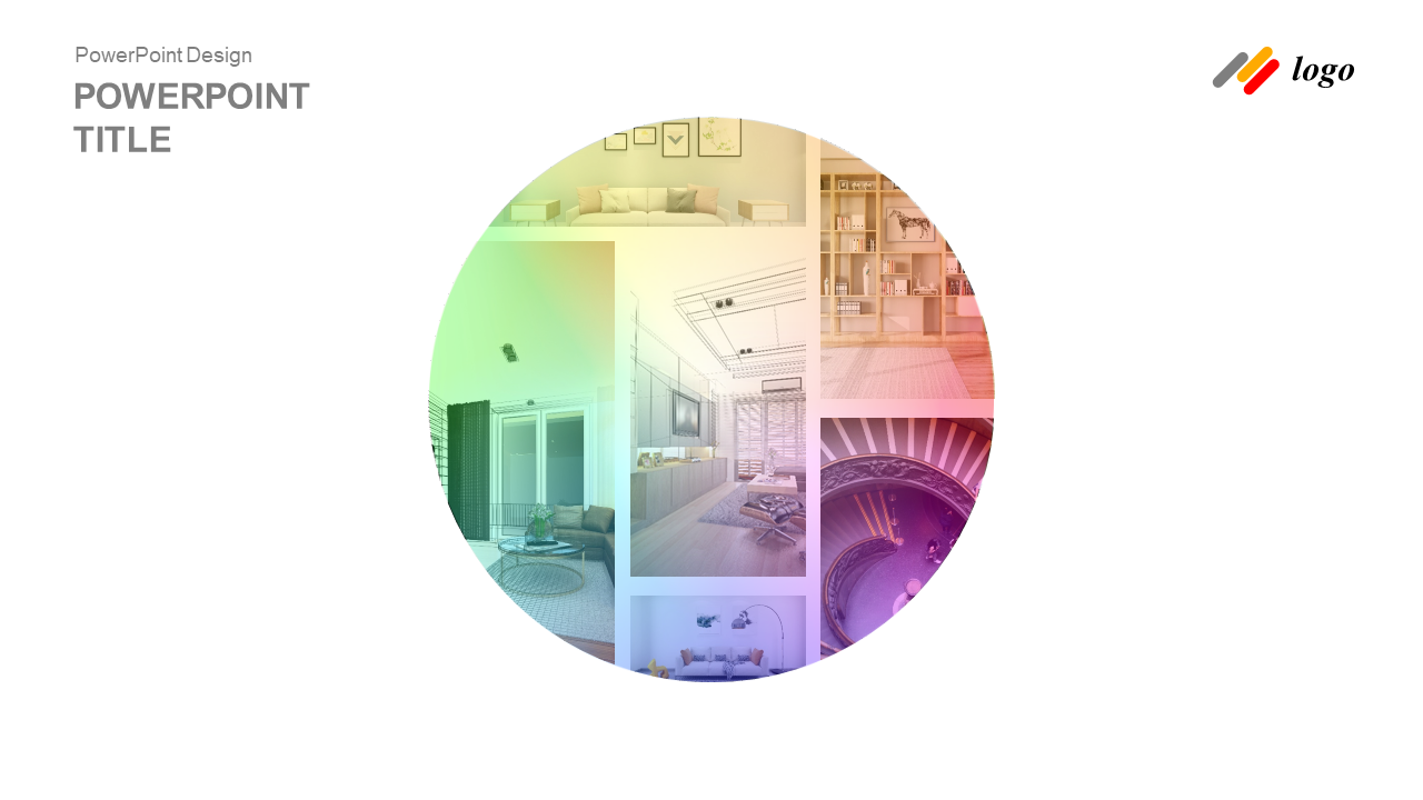 Masked Circle Tile PowerPoint Templates - PowerPoint Free