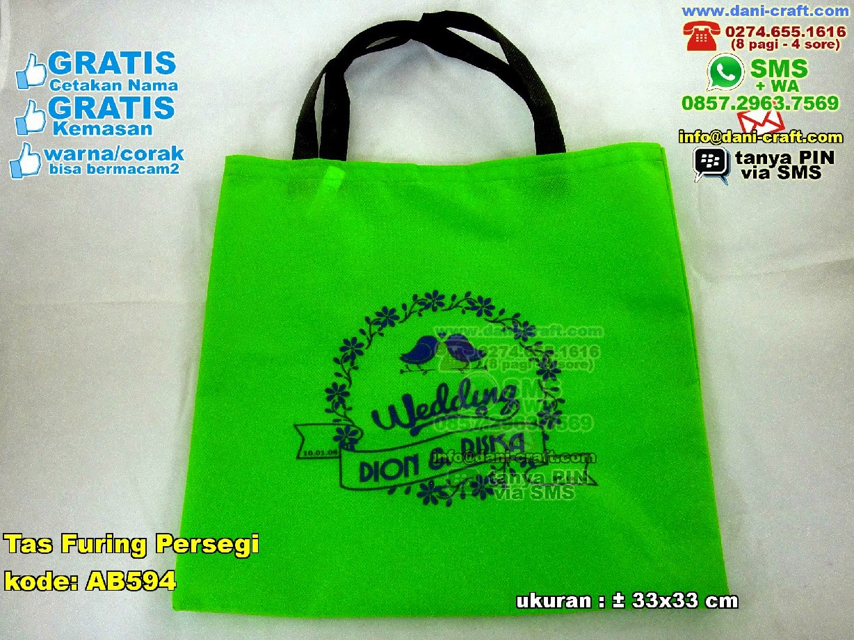 Tas Furing Persegi | Souvenir Pernikahan