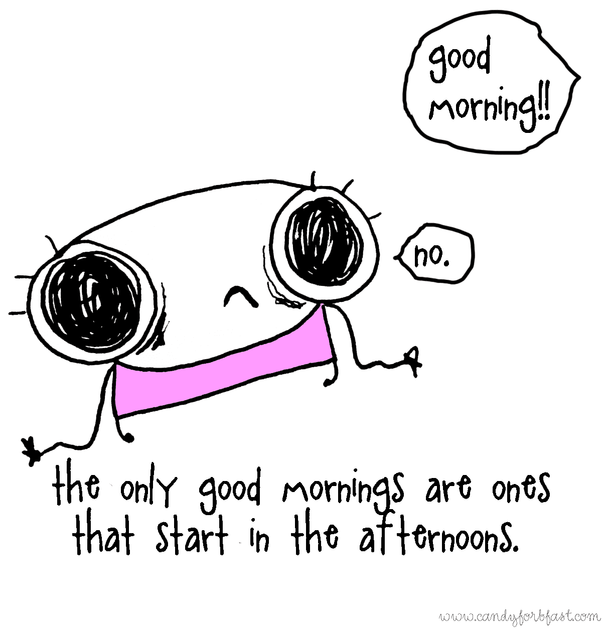 candy for breakfast: mornings are rough