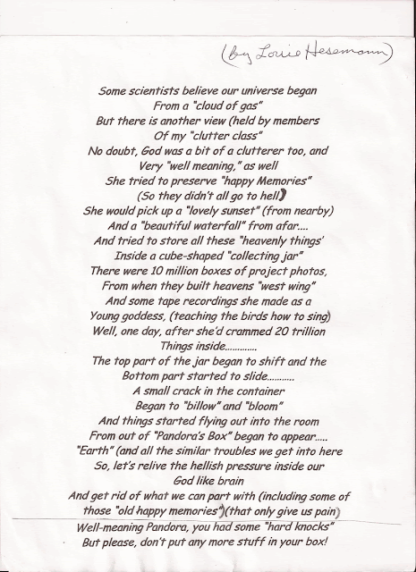 Collector Care's Blog: Poems About Clutter - By Louie Heseman