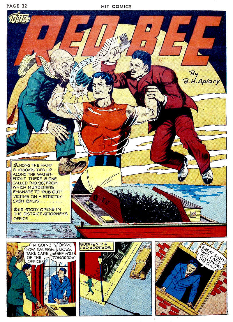 Pappy's Golden Age Comics Blogzine: Number 2330: Red Bee, stay away from me