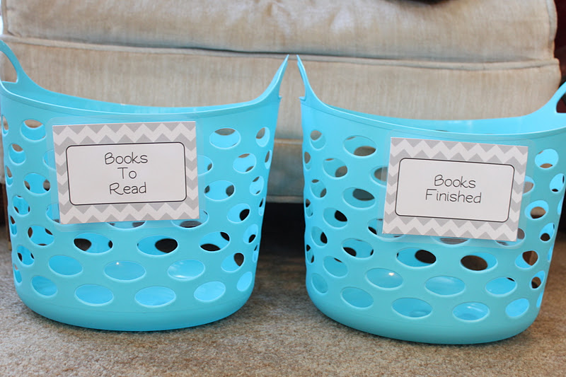 Papercutz: Chevron Book Basket Labels