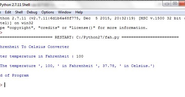Free Programming Source Codes And Computer Programming Tutorials Fahrenheit To Celsius
