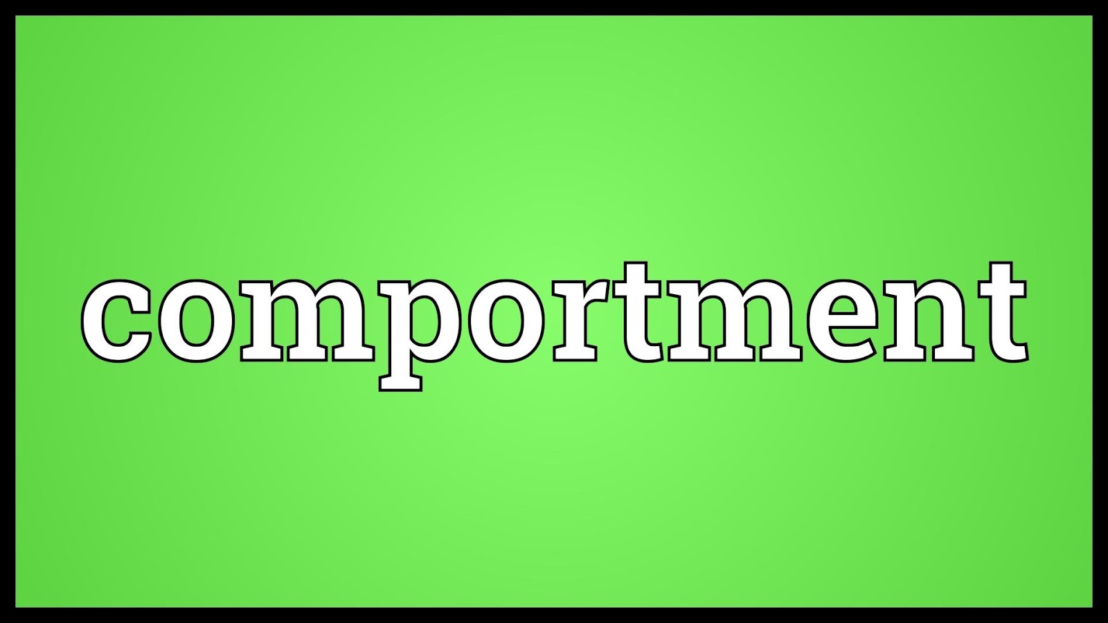 Ways of Showing Comportment - The Thesis