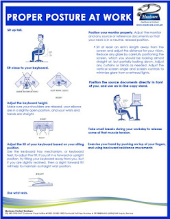 Maxicare Healthcare: Maxicare Health Reminder: PROPER POSTURE AT WORK