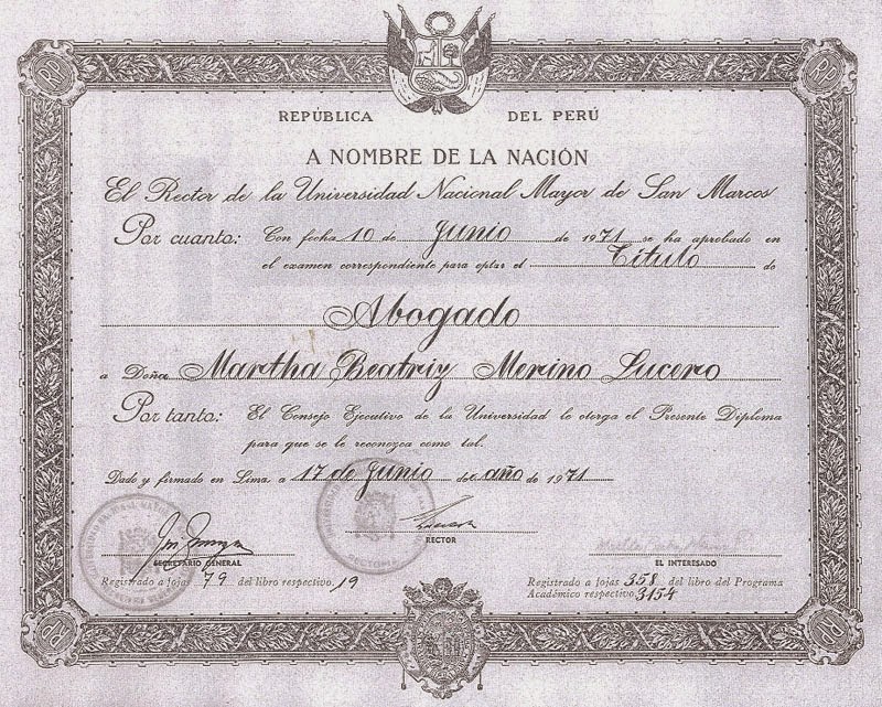 SAN JUAN DE MIRAFLORES: EL TITULO UNIVERSITARIO Y EL TITULO A NOMBRE DE ...