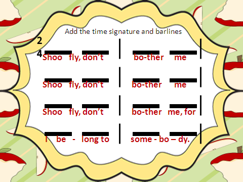 The Sweetest Melody: Shoo Fly Lesson Plan