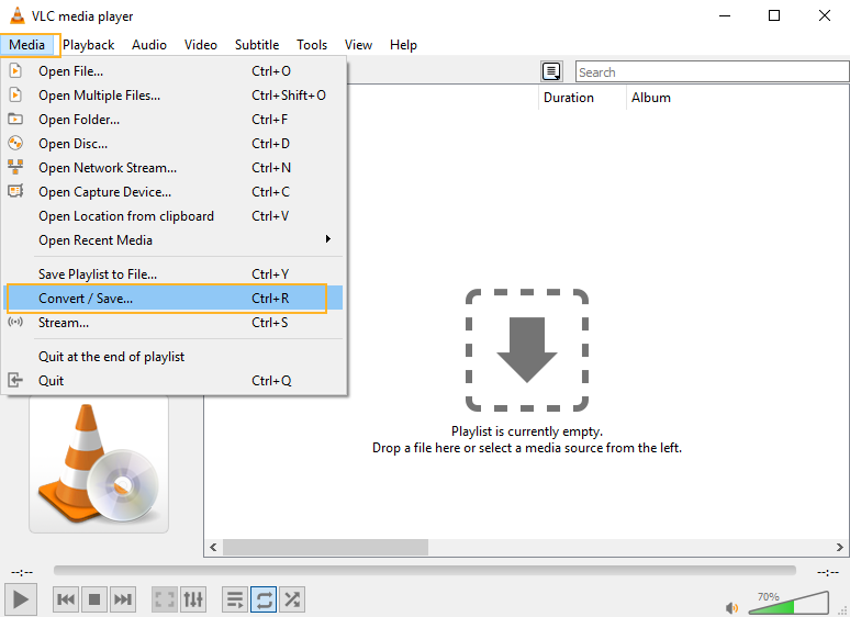 HyperGauge: Using VLC to extract mp3 audio from common video files